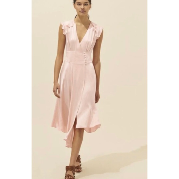 ba&sh | Dresses | Bash Paris Coralie Blush Pink Dress | Poshmark